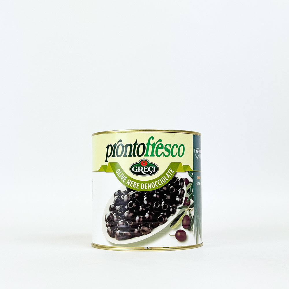 Greci Black Pitted Olives - 2.6kg, Spanish Olives | Ratton Pantry