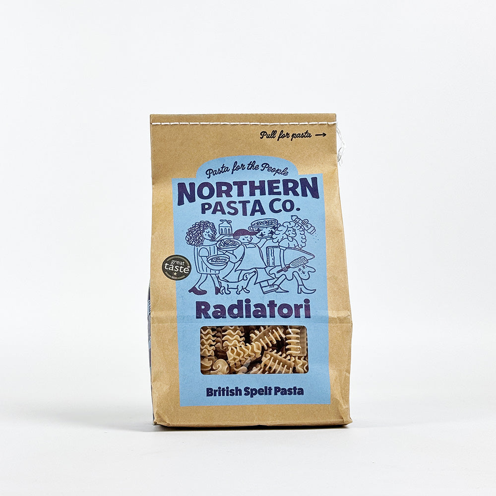 Northern Pasta Co. Radiatori British Spelt Pasta 450g | Ratton Pantry
