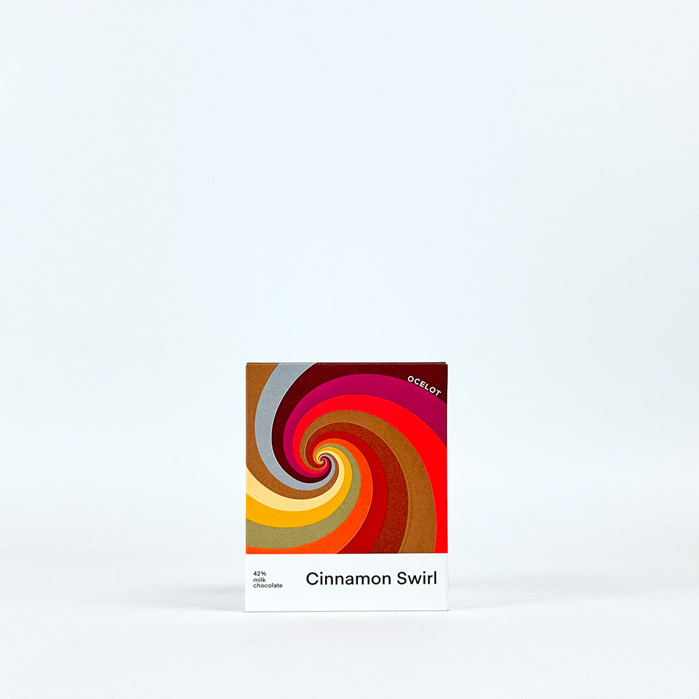 Ocelot Milk Chocolate Cinnamon Swirl Chocolate Bar | Ratton Pantry