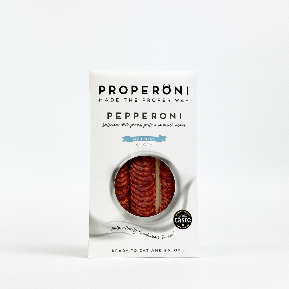 Properoni Sliced Pepperoni 'Original' - 80g Pack | Ratton Pantry