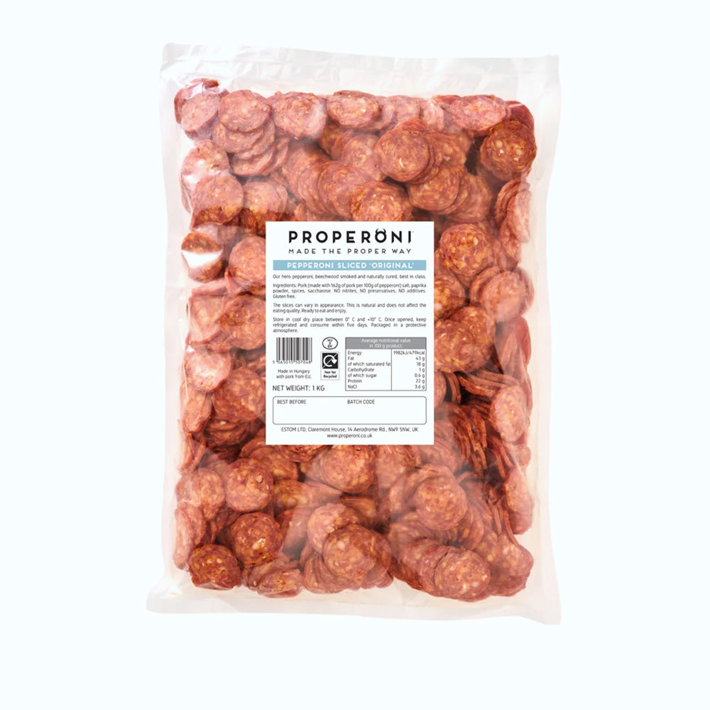 Properoni Classic Small Sliced Pepperoni - 1kg Pack | Ratton Pantry
