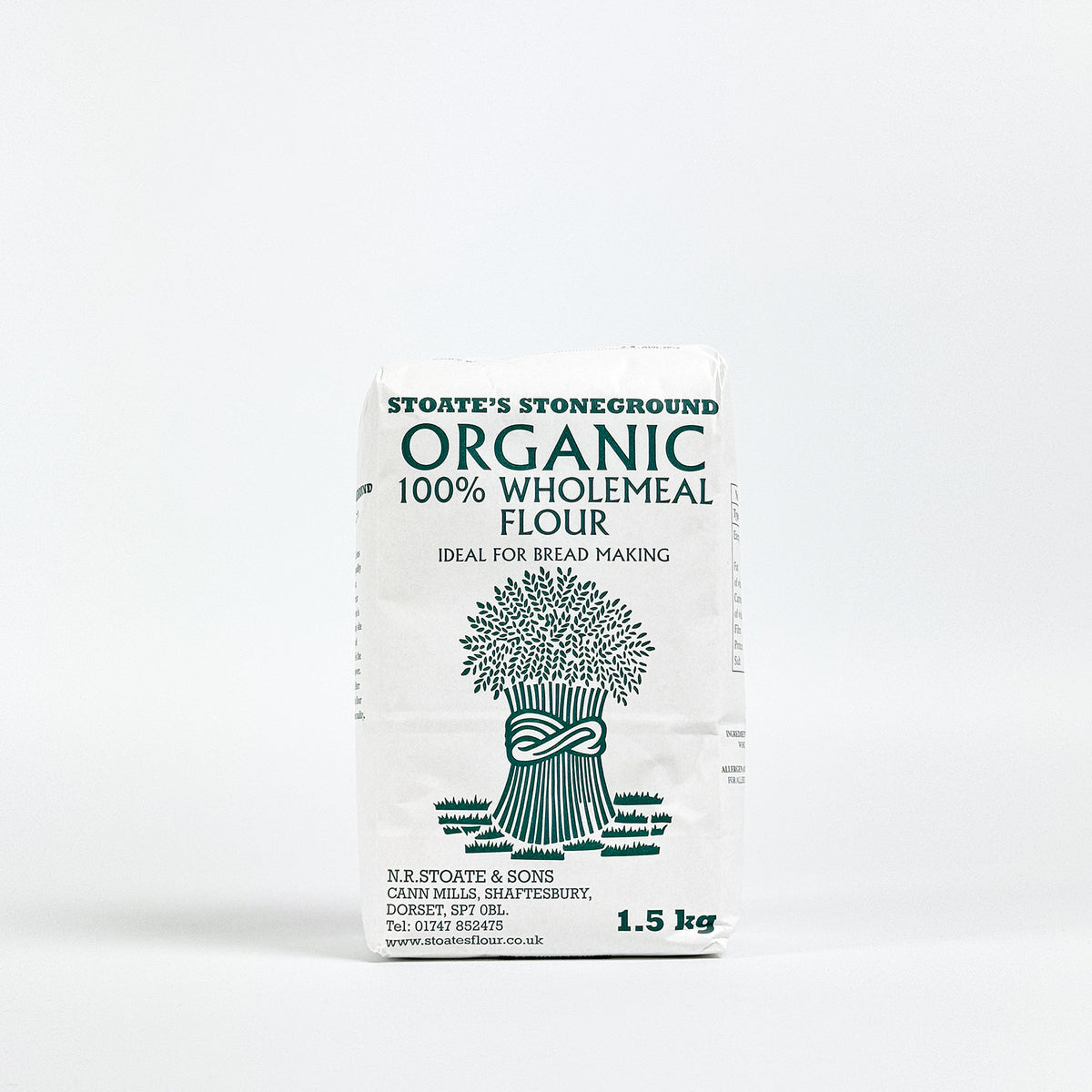Stoates Organic Stoneground Strong 100% Wholemeal Flour |Ratton Pantry