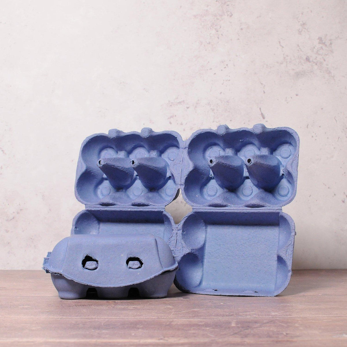 Flat Lid 1/2 Dozen Large Egg Boxes - Blue, Green, Pink | Ratton Pantry